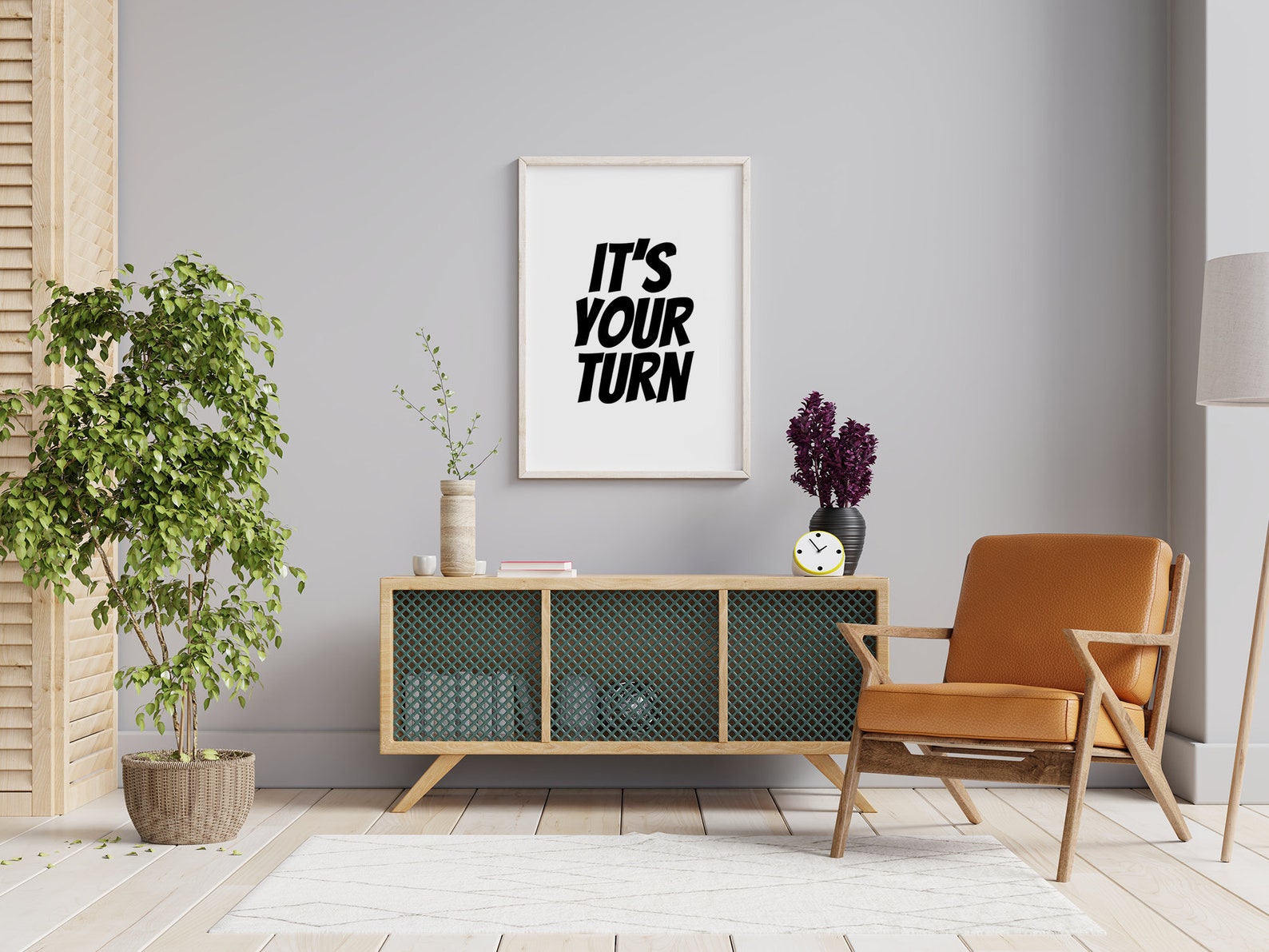 It's Your Turn, Printable Poster, Typography Wall Art, Inspiration Wall ...