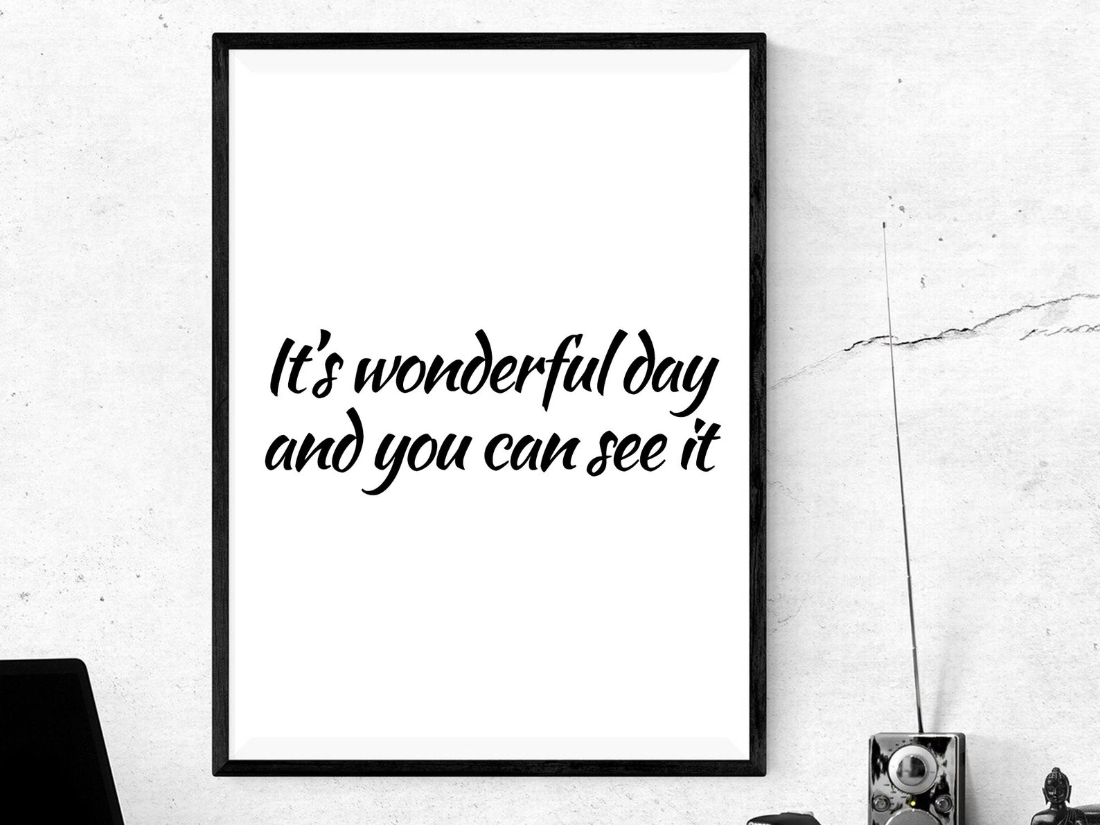 It's Wonderful Day and You Can See It Printable Poster | Etsy