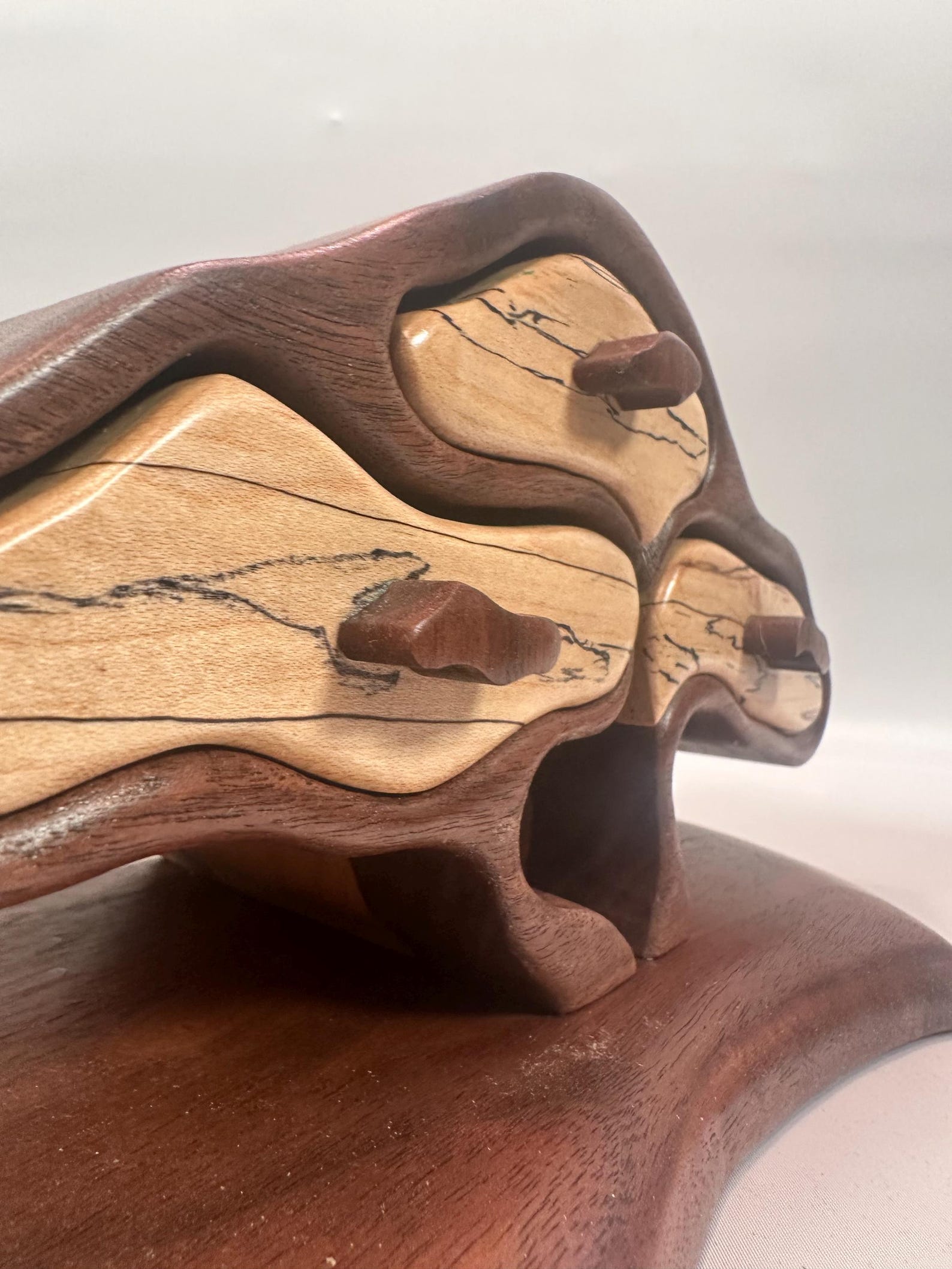 Bonsai Tree Jewelry Box: Walnut, Oak and Spalted Maple Trinket/band Saw ...