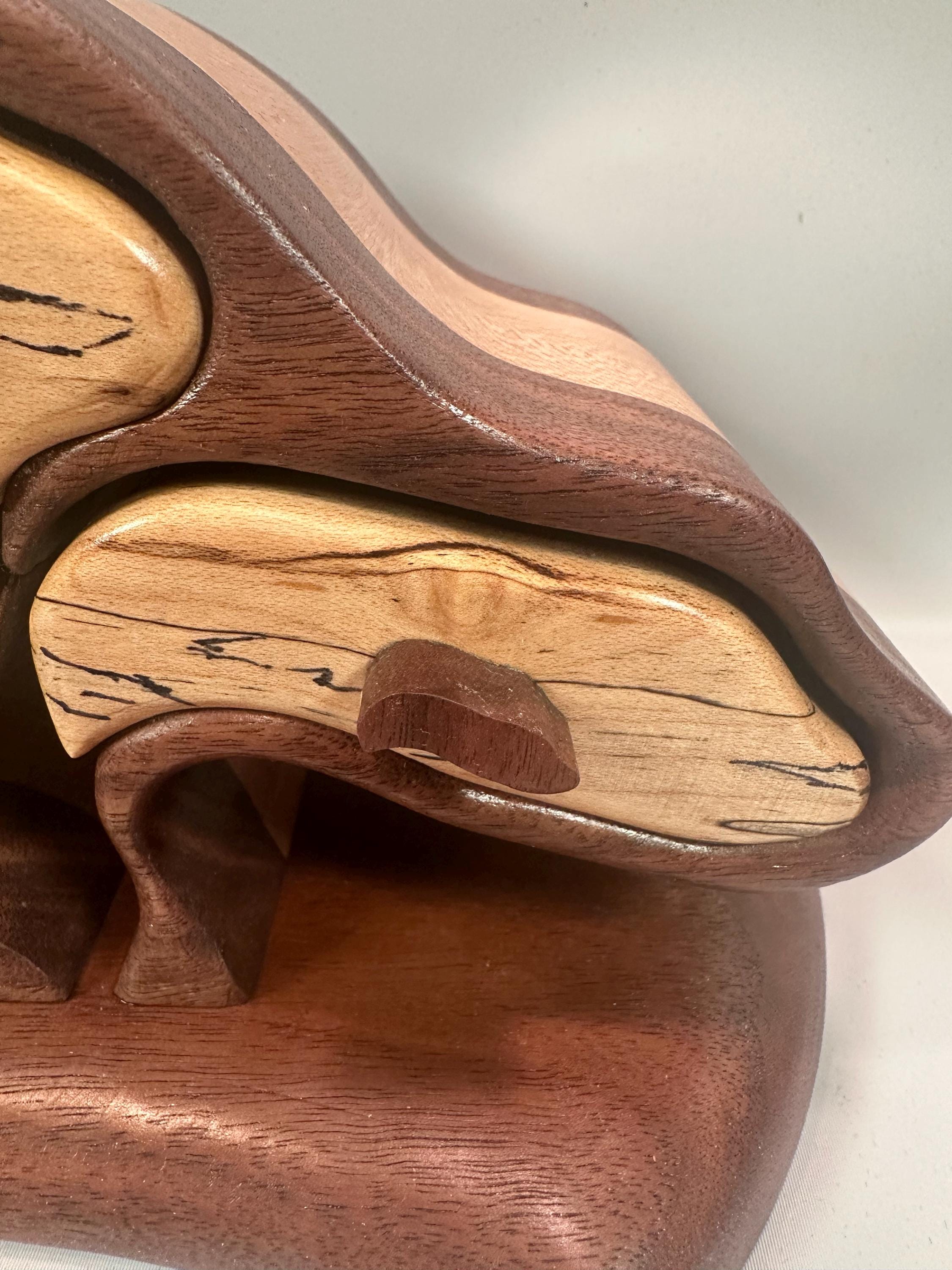 Bonsai Tree Jewelry Box: Walnut, Oak and Spalted Maple Trinket/band Saw ...