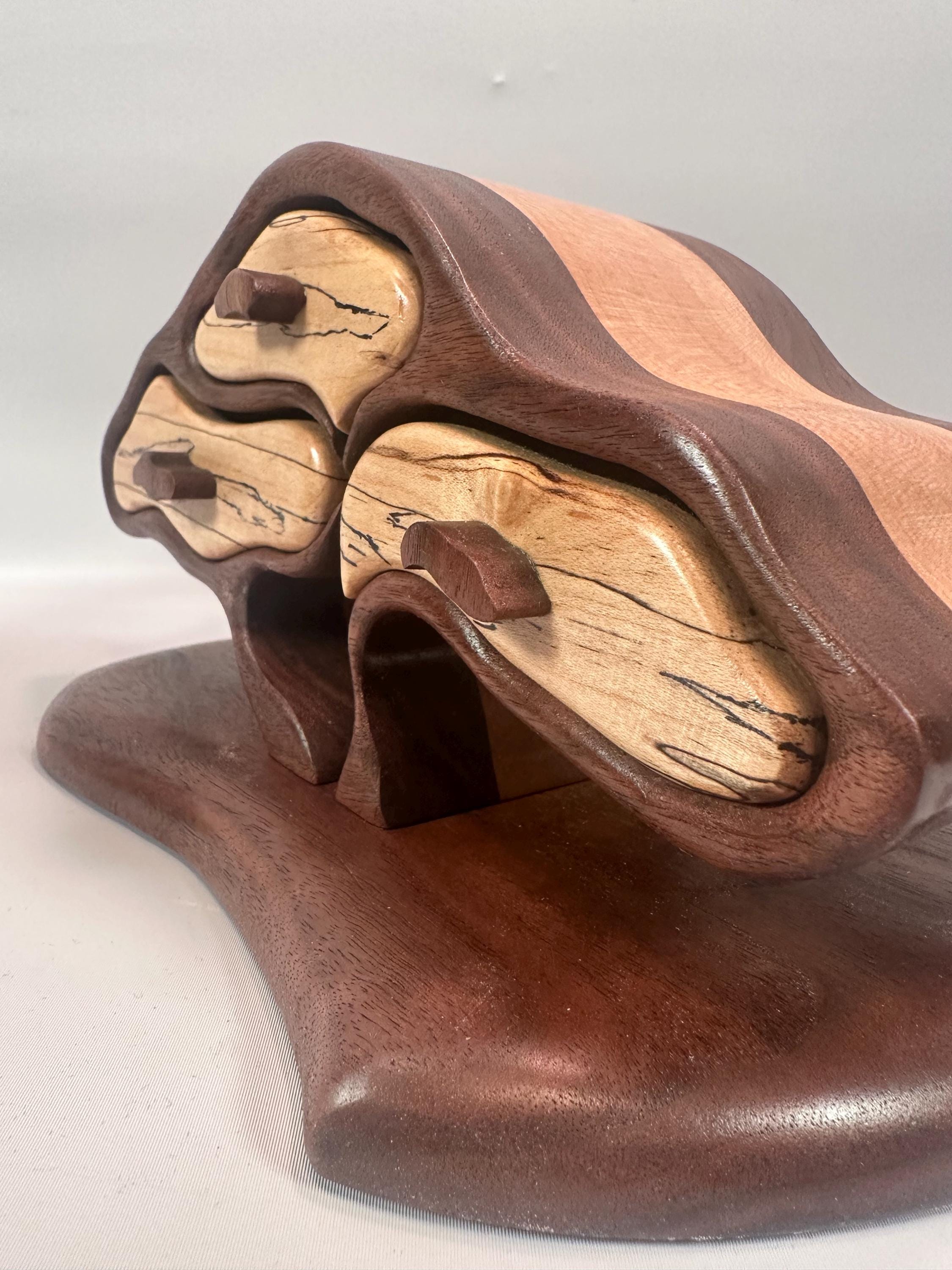 Bonsai Tree Jewelry Box: Walnut, Oak and Spalted Maple Trinket/band Saw ...