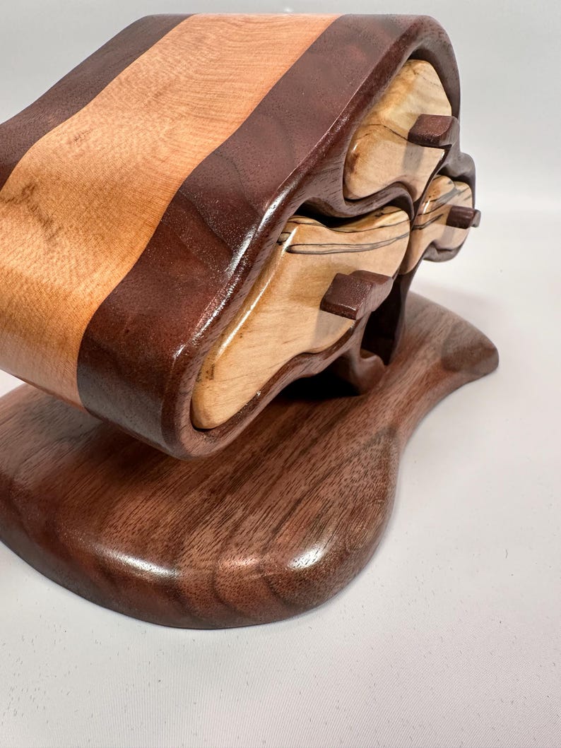 Bonsai Tree Jewelry Box: Walnut, Oak and Spalted Maple Trinket/band Saw ...