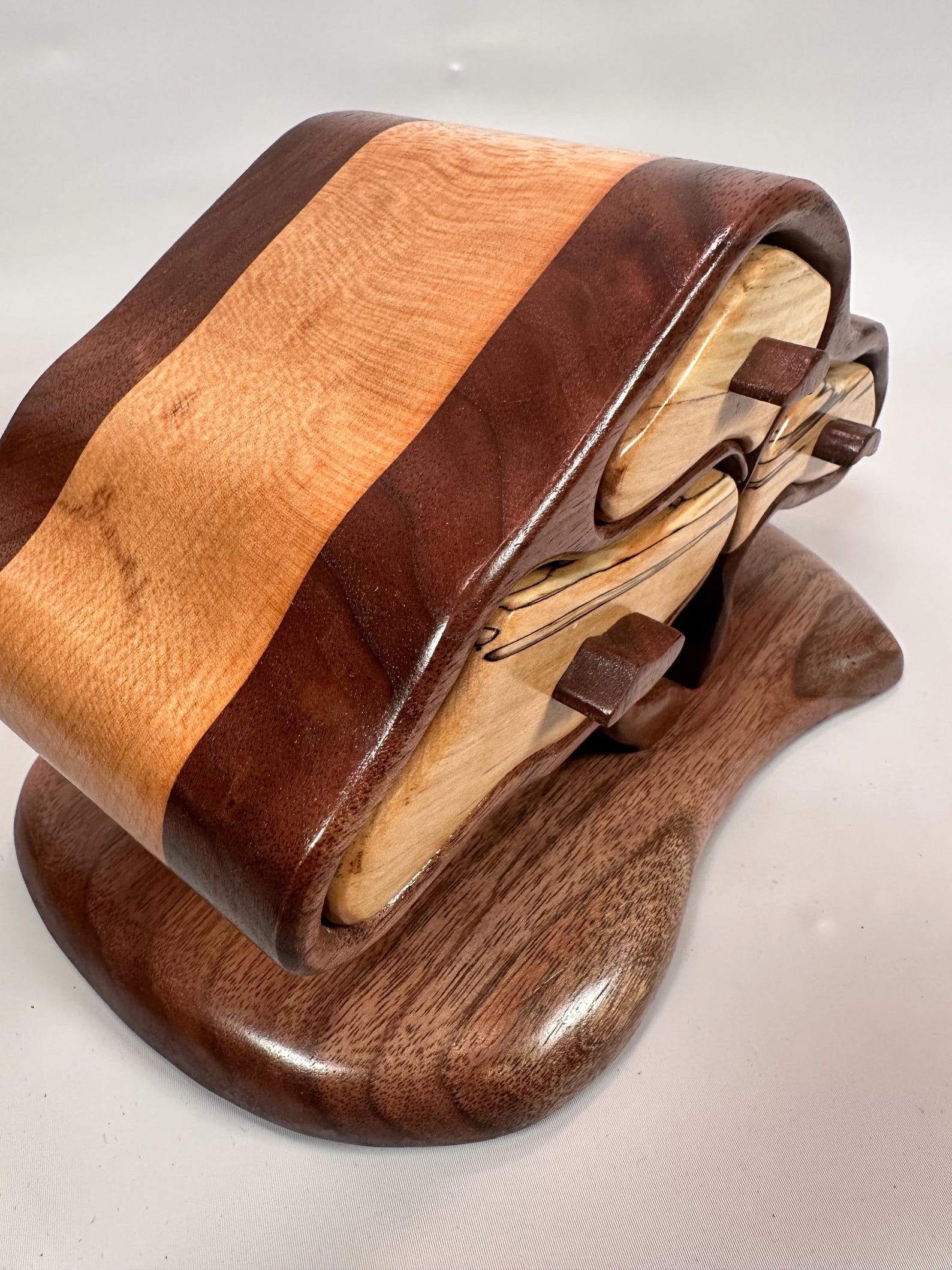 Bonsai Tree Jewelry Box: Walnut, Oak and Spalted Maple Trinket/band Saw ...