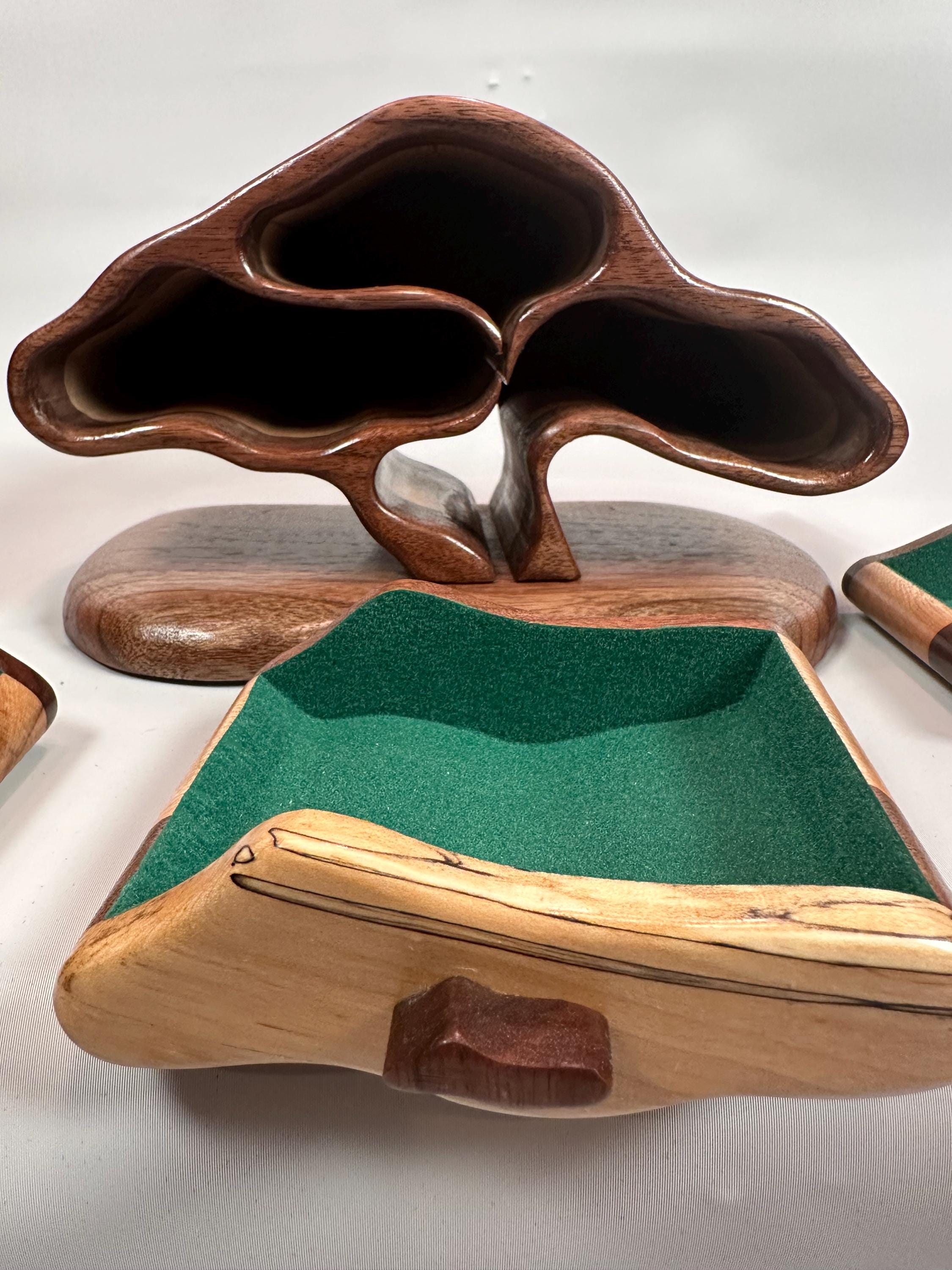 Bonsai Tree Jewelry Box: Walnut, Oak and Spalted Maple Trinket/band Saw ...