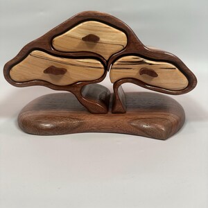 Bonsai Tree Jewelry Box: Walnut, Oak and Spalted Maple Trinket/band Saw ...