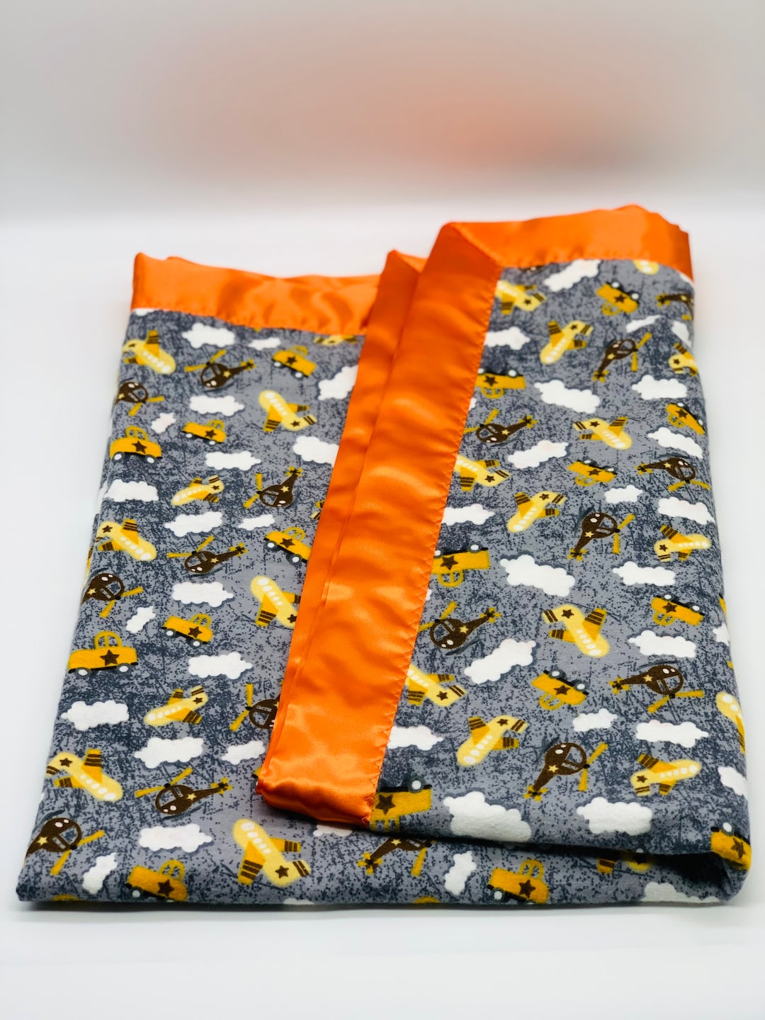 Airplanes , Sky Themed, Helicopters, Clouds, Baby Boy Gift, Flannel ...