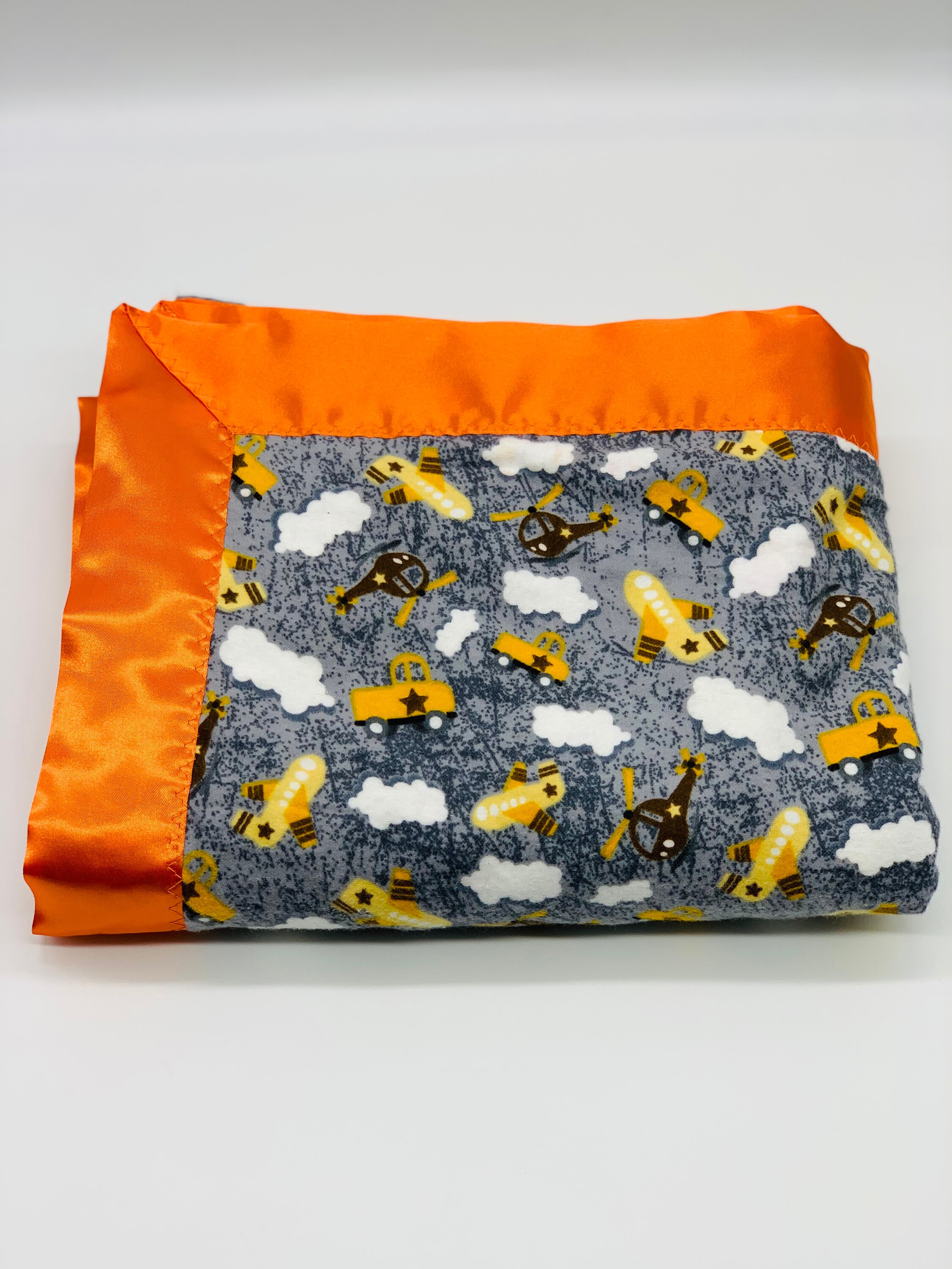 Airplanes , Sky Themed, Helicopters, Clouds, Baby Boy Gift, Flannel ...