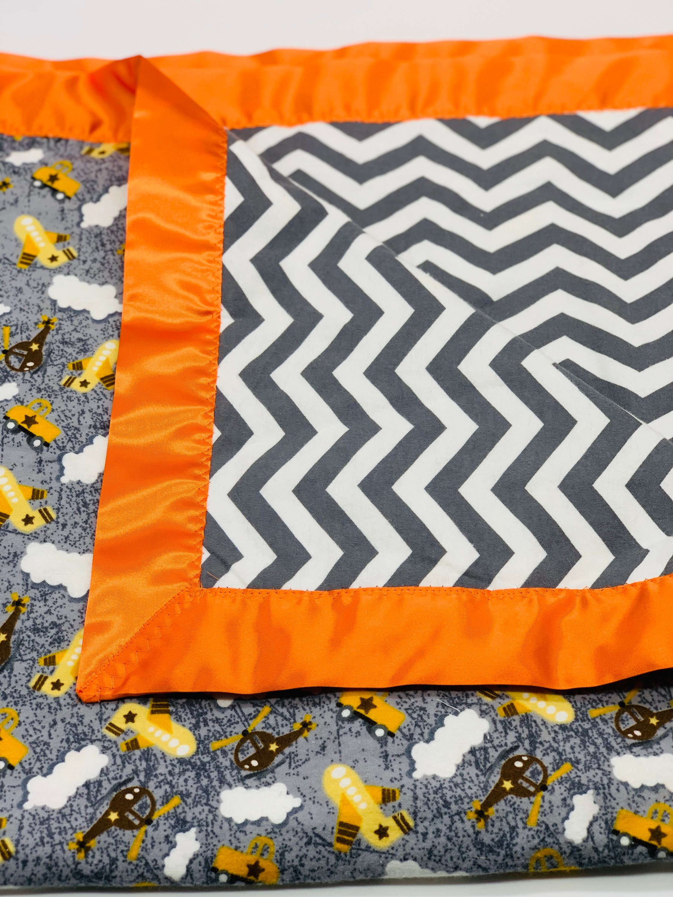 Airplanes , Sky Themed, Helicopters, Clouds, Baby Boy Gift, Flannel ...