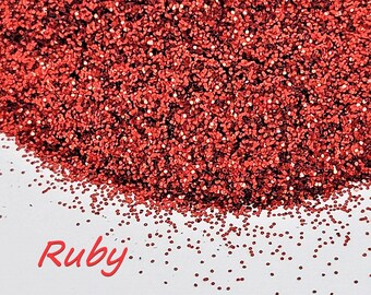 Ruby Red Glitter | Etsy
