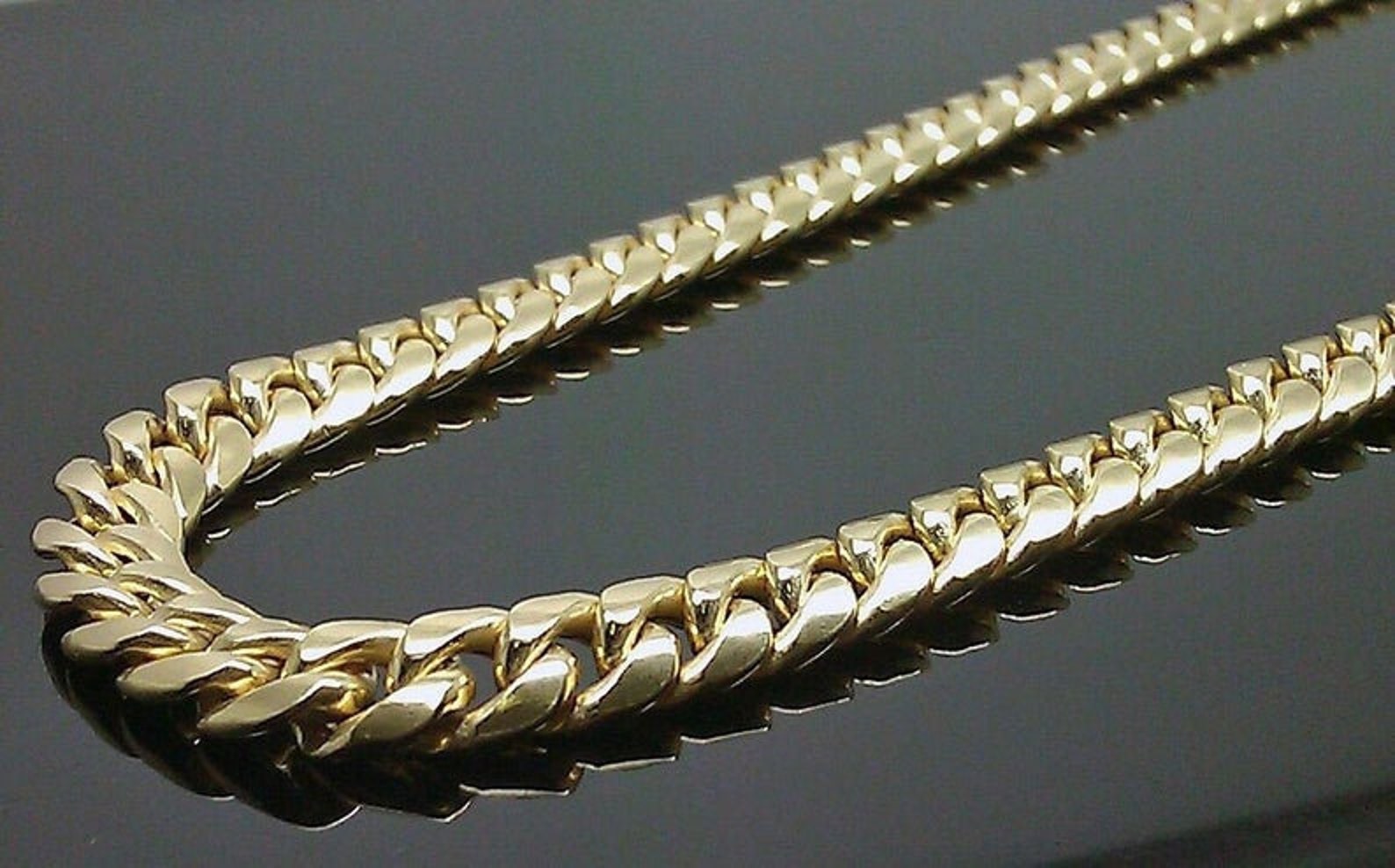 200 grams Solid 10k Yellow Gold Miami Cuban Link Chain | Etsy