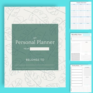 Personal Planner Printables, Undated Daily and Weekly Planner Digital ...