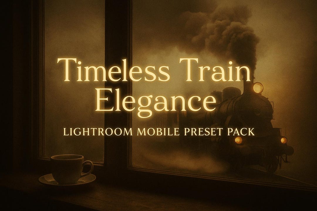 Vintage Train Lightroom Mobile Presets | Cinematic Fog & Sepia Portrait ...