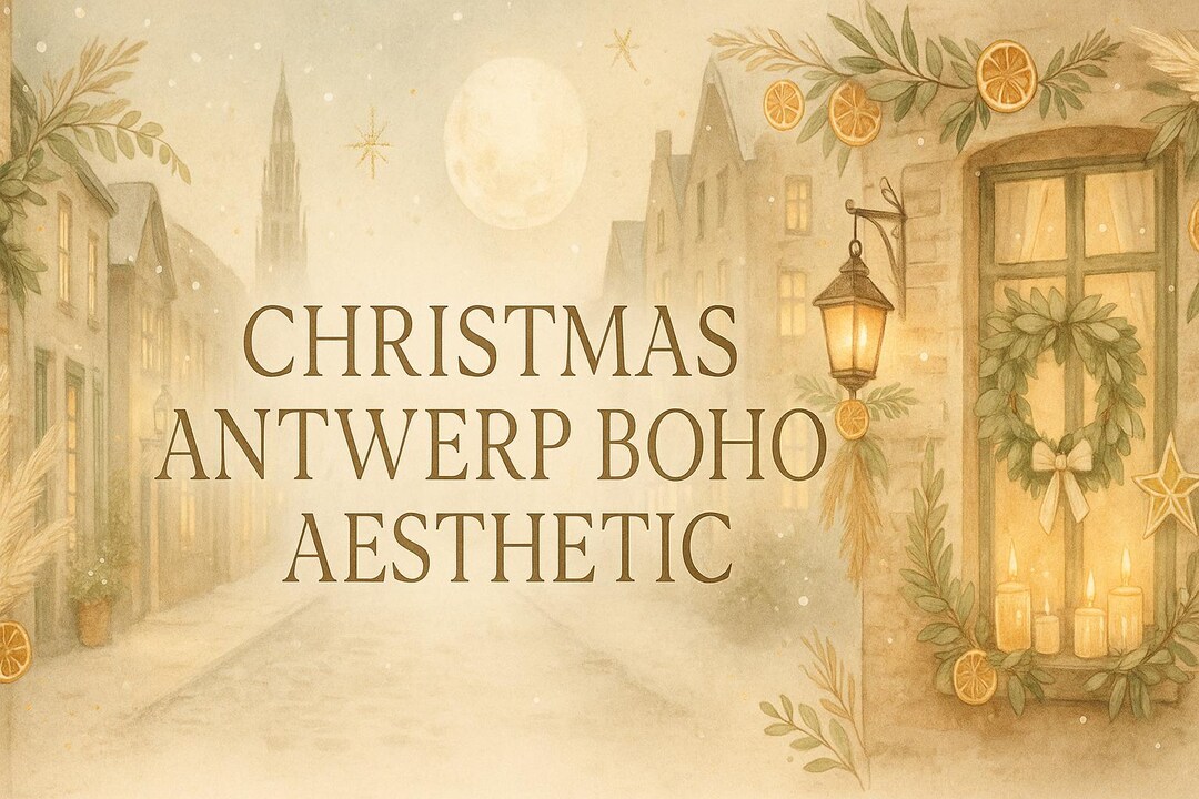 Christmas Antwerp Boho Aesthetic Designs | Cozy Boho Holiday Wall Art ...