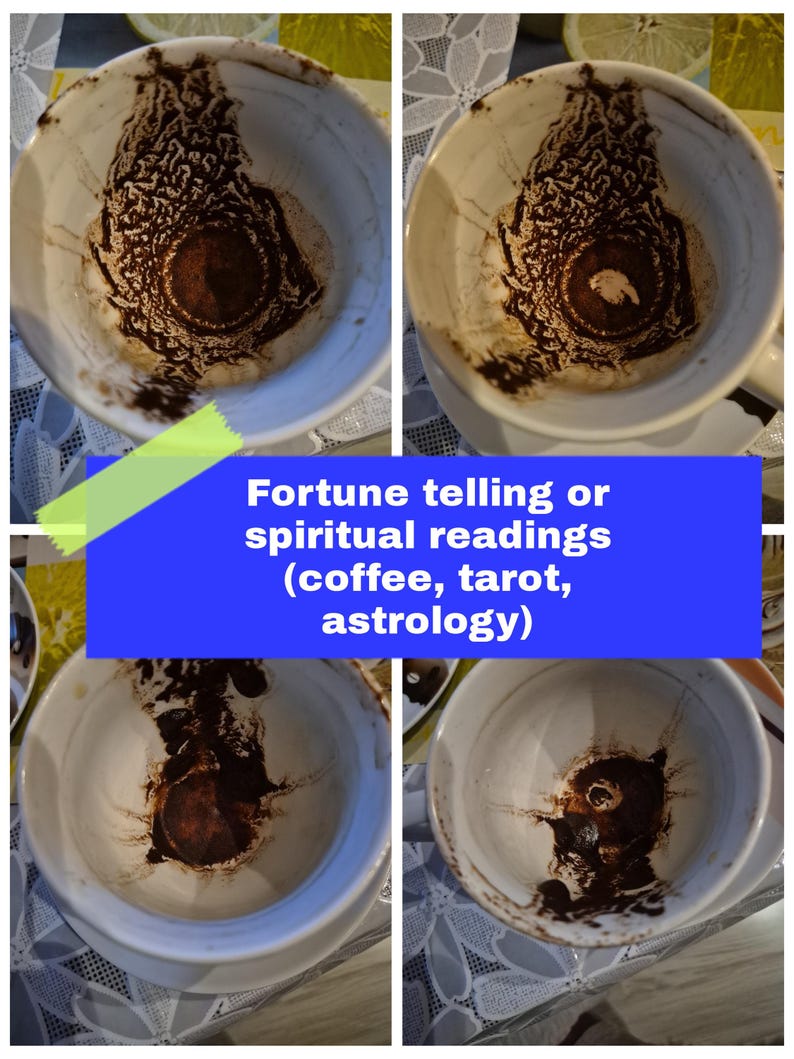 Turkish Coffee Fortune Telling Printable | Ancient Egyptian Inspired ...
