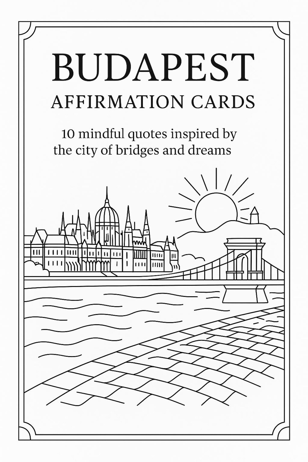 Budapest Affirmation Cards Printable | 10 Mindful Quotes | Minimalist ...