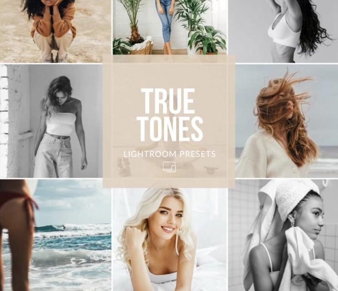 True Tones Lightroom Mobile Presets – 10 Natural Skin Tone Presets for ...