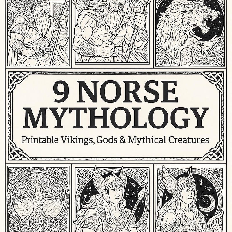 Coloring Pages Valkyrie - Etsy