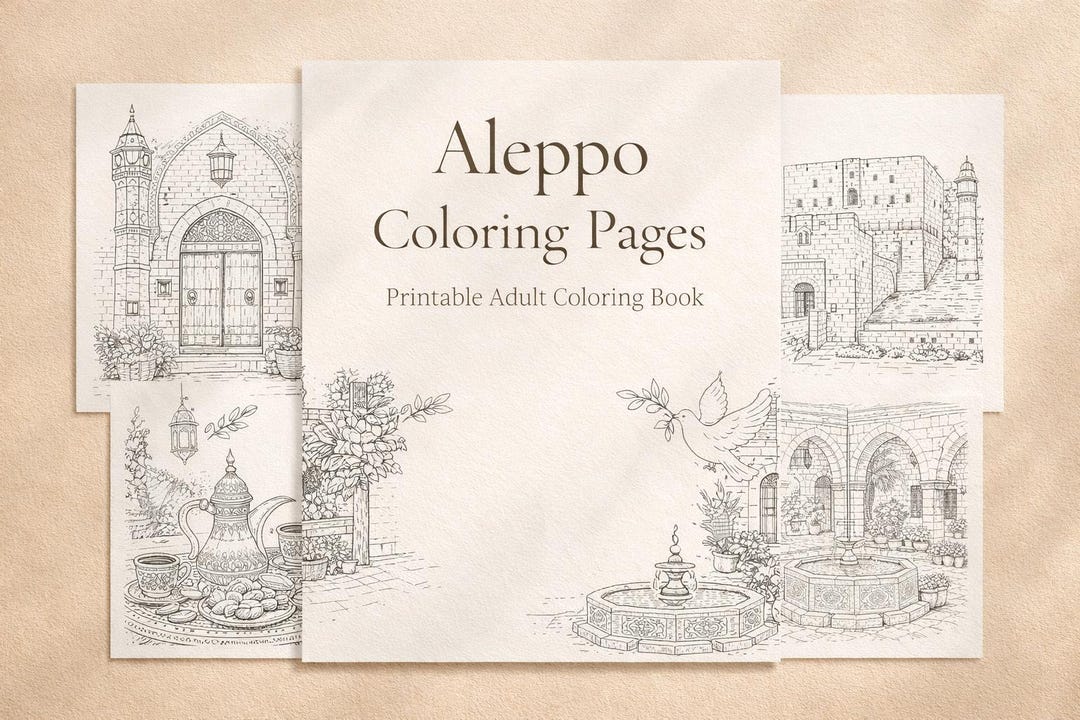 Aleppo Coloring Pages | Middle Eastern Architecture & Culture ...