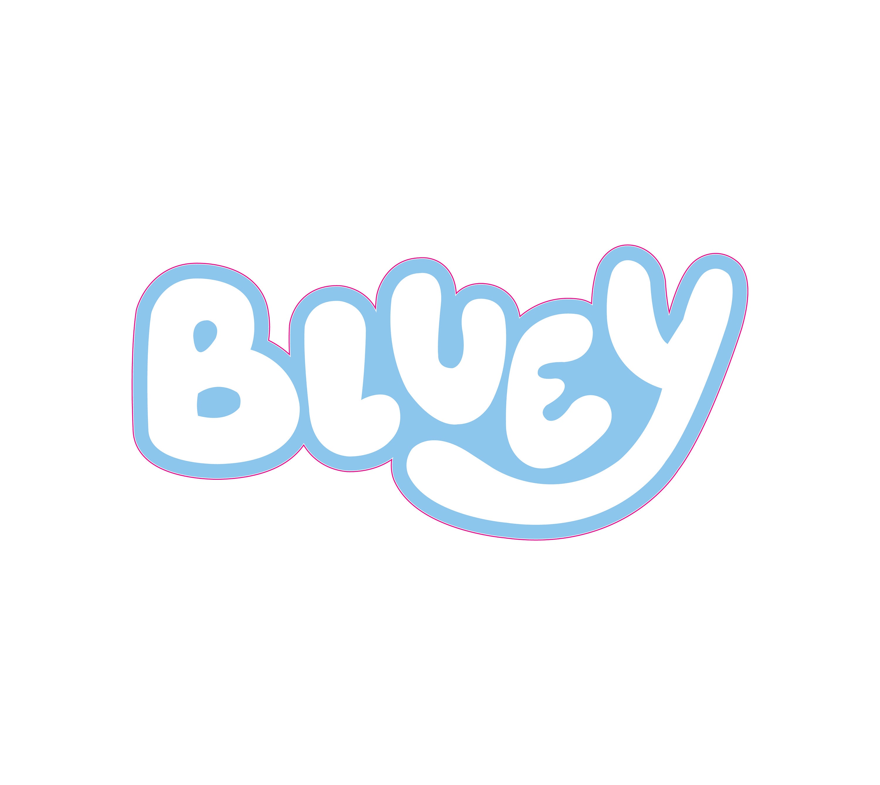 Glossy Vinyl Bluey Individual Characters - Etsy UK