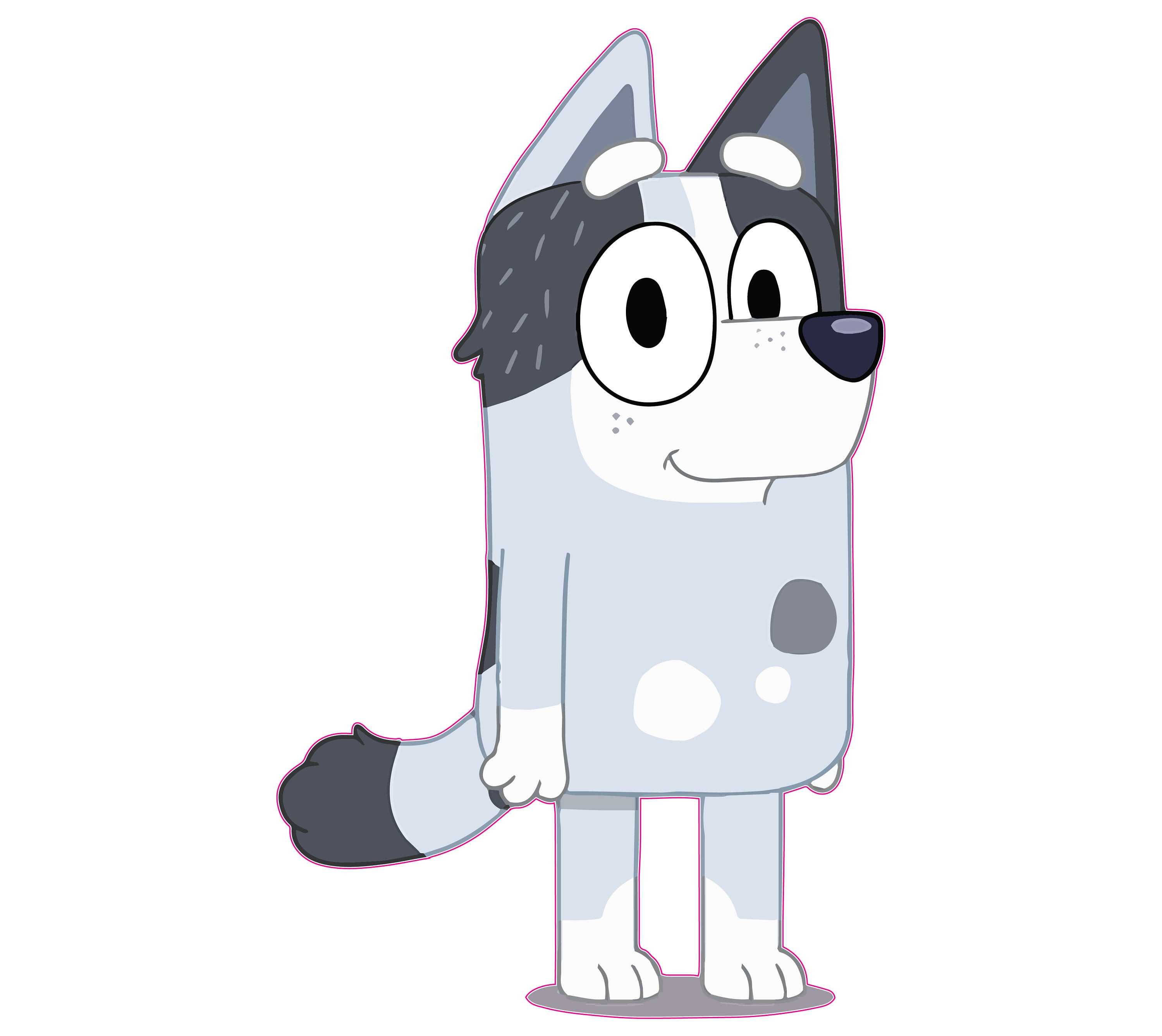 Vinilo brillante Bluey Personajes individuales - Etsy México