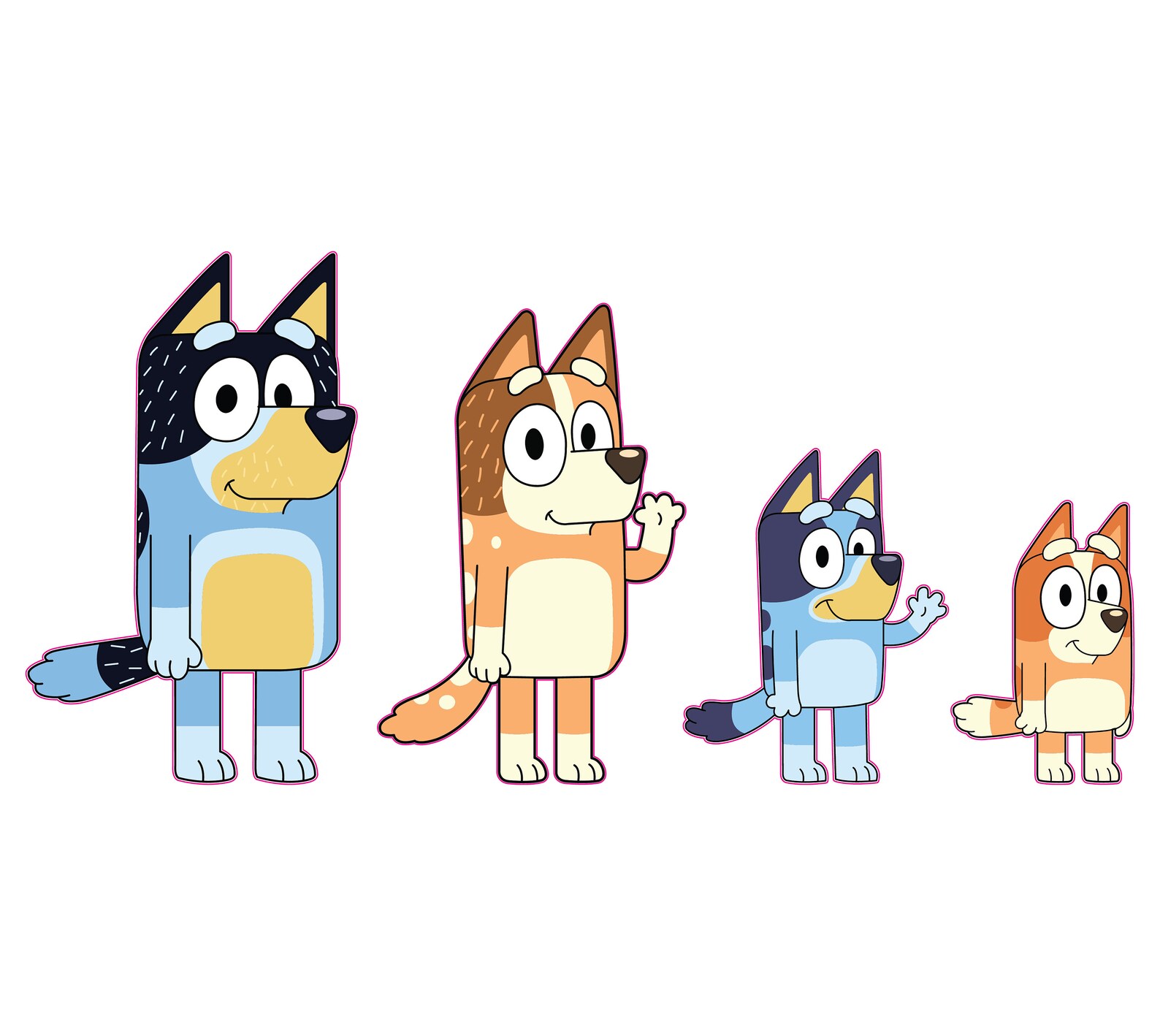 Matte Vinyl Bluey Individual Characters - Etsy