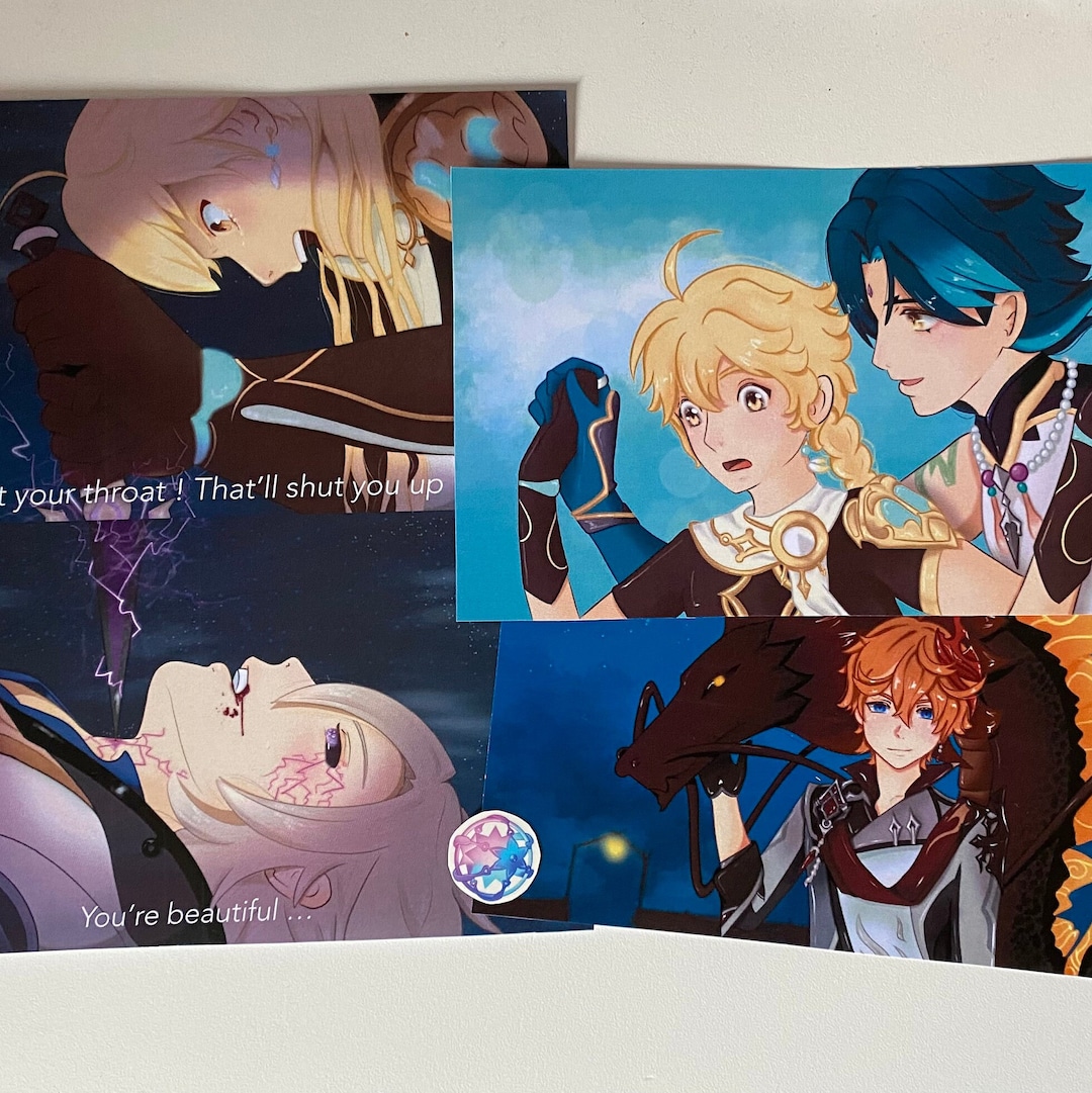 Genshin Impact Art Print Aether Albedo Xiao Childe - Etsy