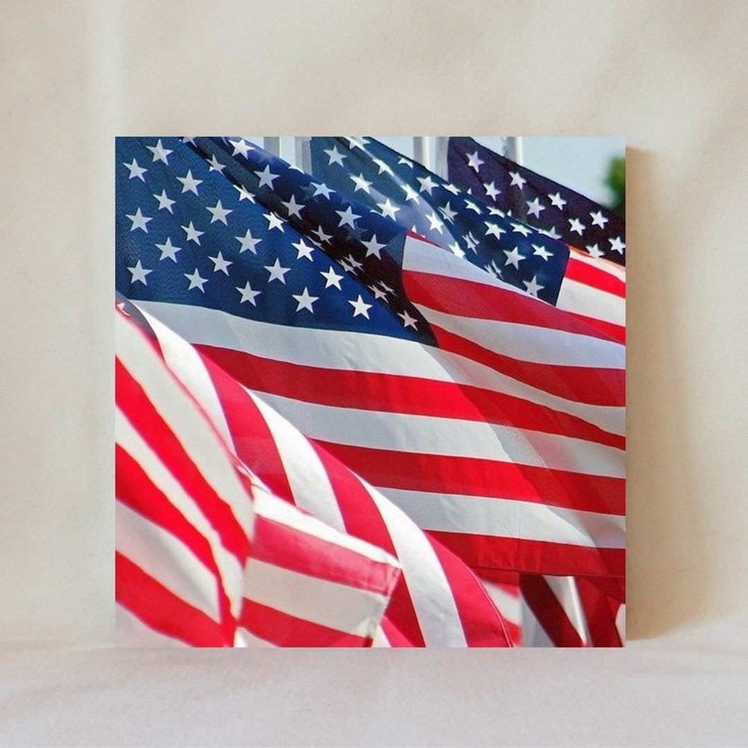 Decorative Tile, 4 X 4, American Flags, United States Flags, Star and ...