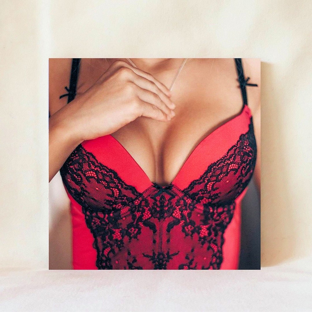 Handmade Coaster, 4" X 4", Sexy Woman, Lingerie, Erotic, Silk and Satin, Beautiful Woman, Female ...