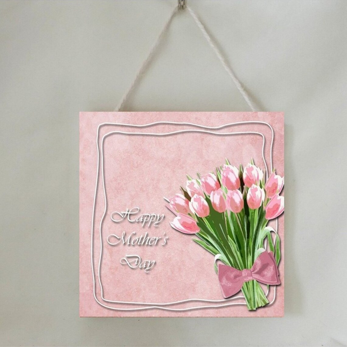 Handmade Coaster, 4" X 4", Mother's Day, Mom Day, Happy Mother's Day ...
