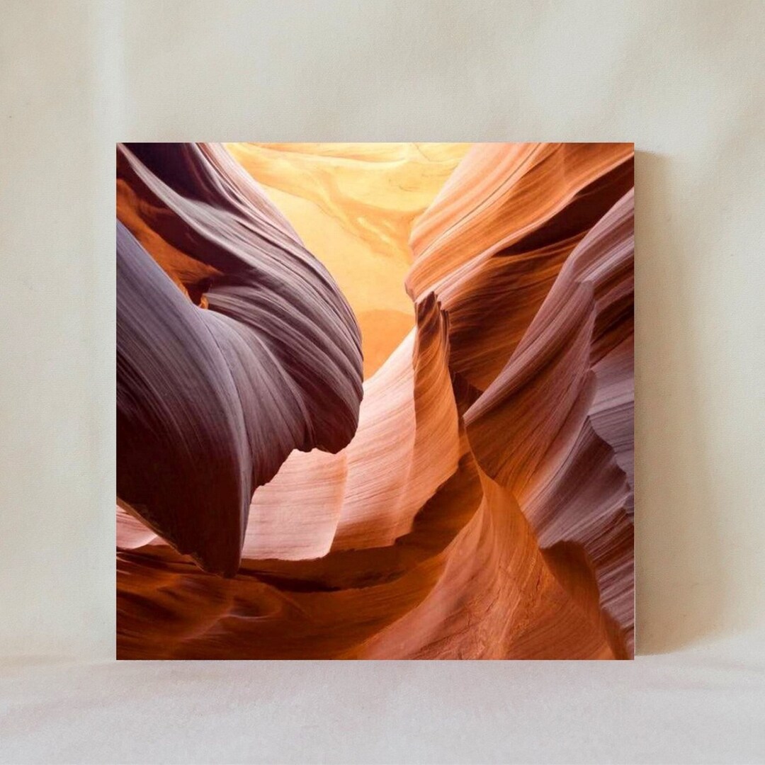 Handmade Coaster, 4" X 4", Slot Canyon, Antelope Canyon, Arizona Canyon ...