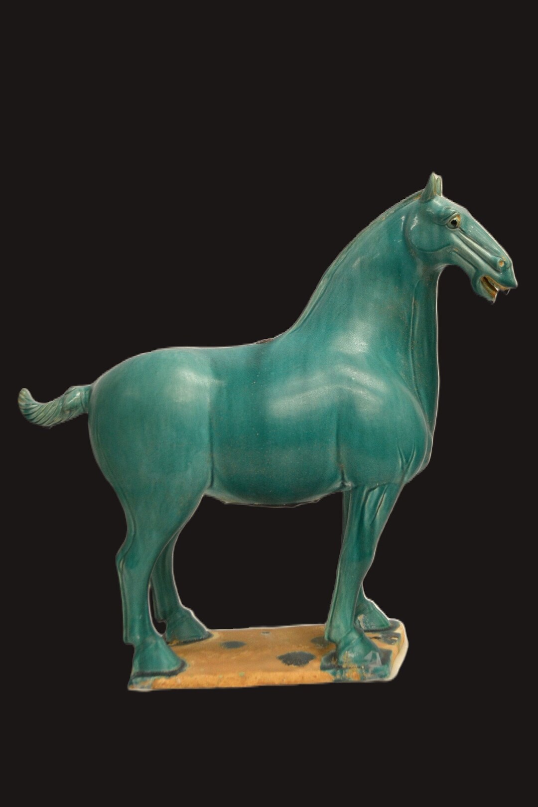 Large Green Tang Horse Statue Figurine Feng Shui Home Decor - Etsy