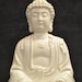 Handmade Large White Porcelain Buddha Statue /meditation /home Decor ...