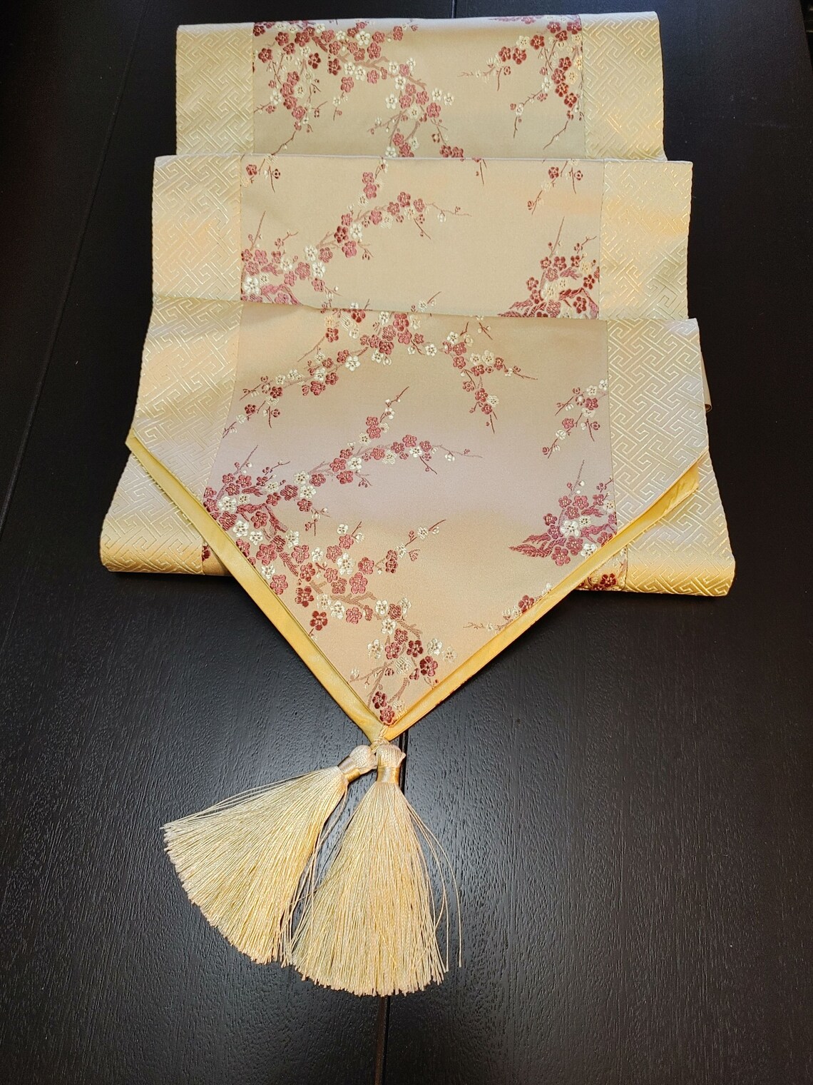 Gold Chinese / Asian Table Runner W Cherry Blossoms 90 L - Etsy Canada