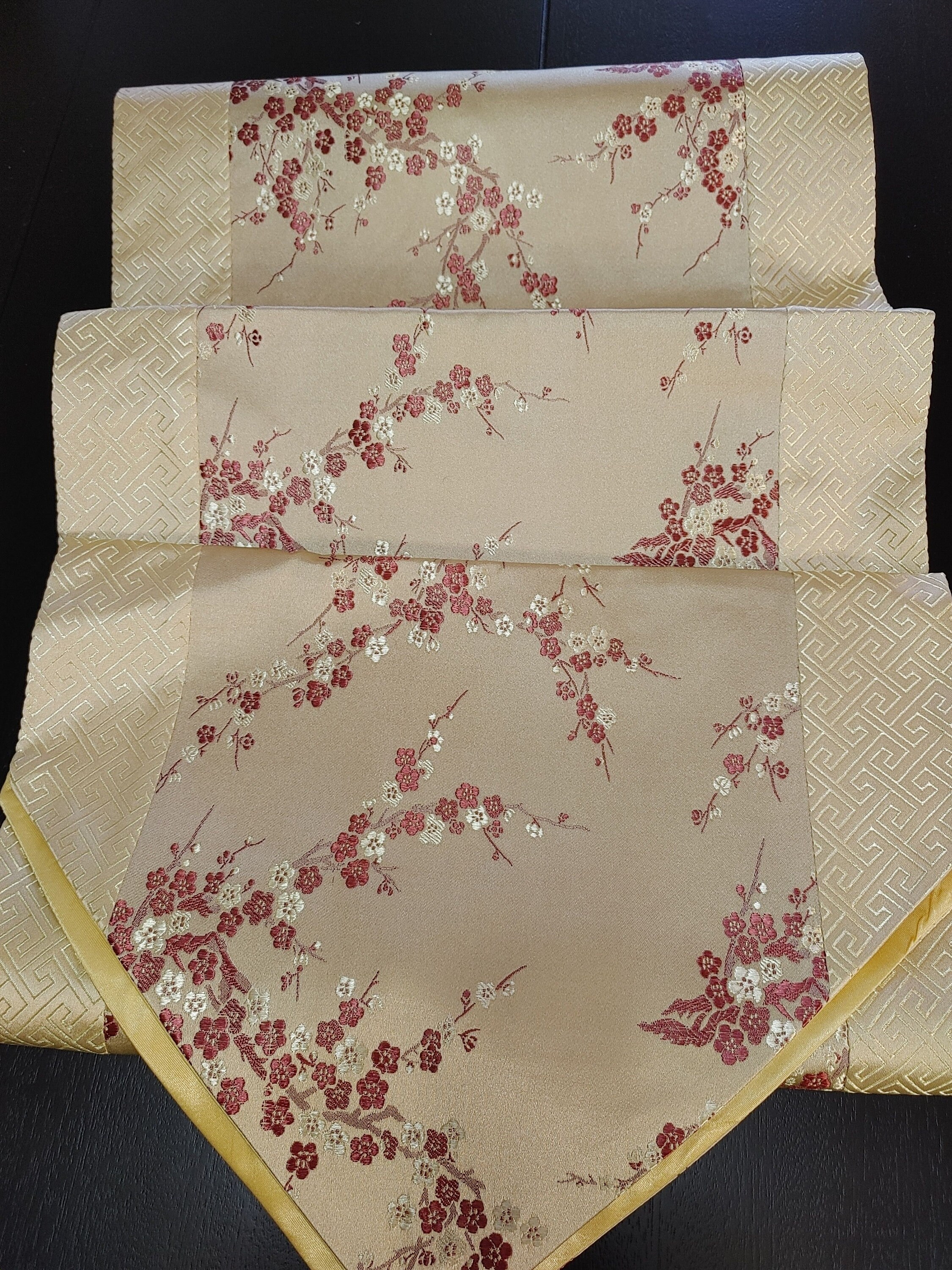 Gold Chinese / Asian Table Runner W Cherry Blossoms 90 L - Etsy Canada