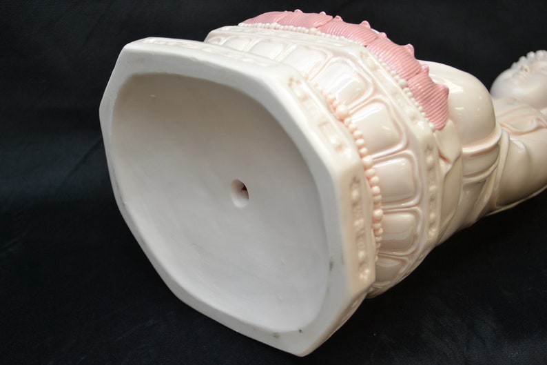 Large Pink Porcelain Buddha Statue /meditation /home Decor Statue.7152 ...