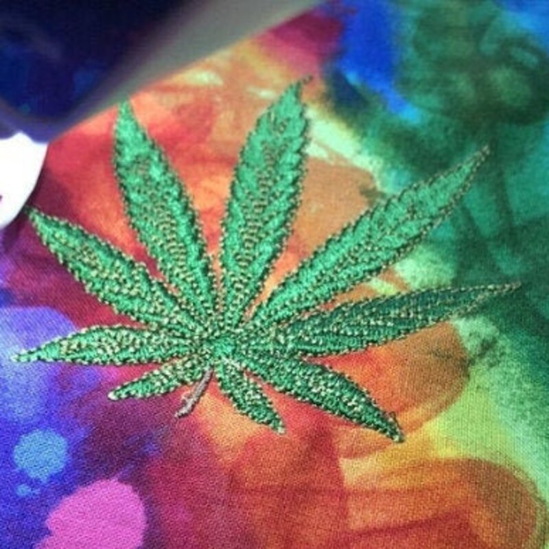 Cannabis Embroidery - Etsy