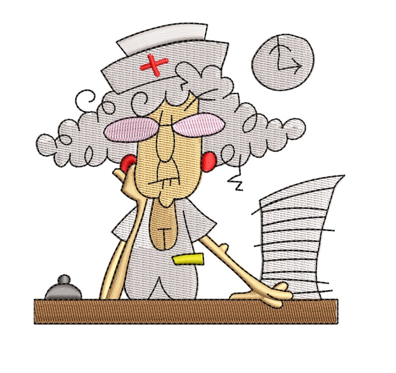 Nurse Embroidery Design 7 Nurse Stella Machine Embroidery | Etsy