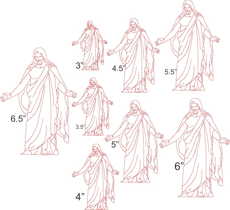 Jesus Christ Embroidery Design: LDS Applique (digital Download) - Etsy