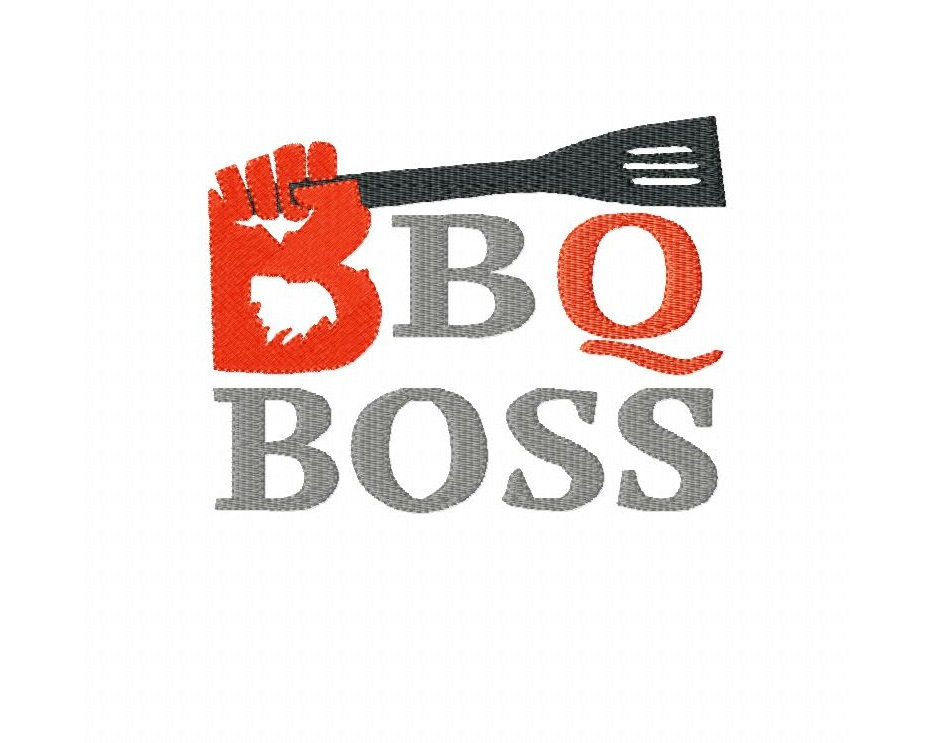 BBQ BOSS Machine Embroidery Design Bbq Boss embroidery | Etsy