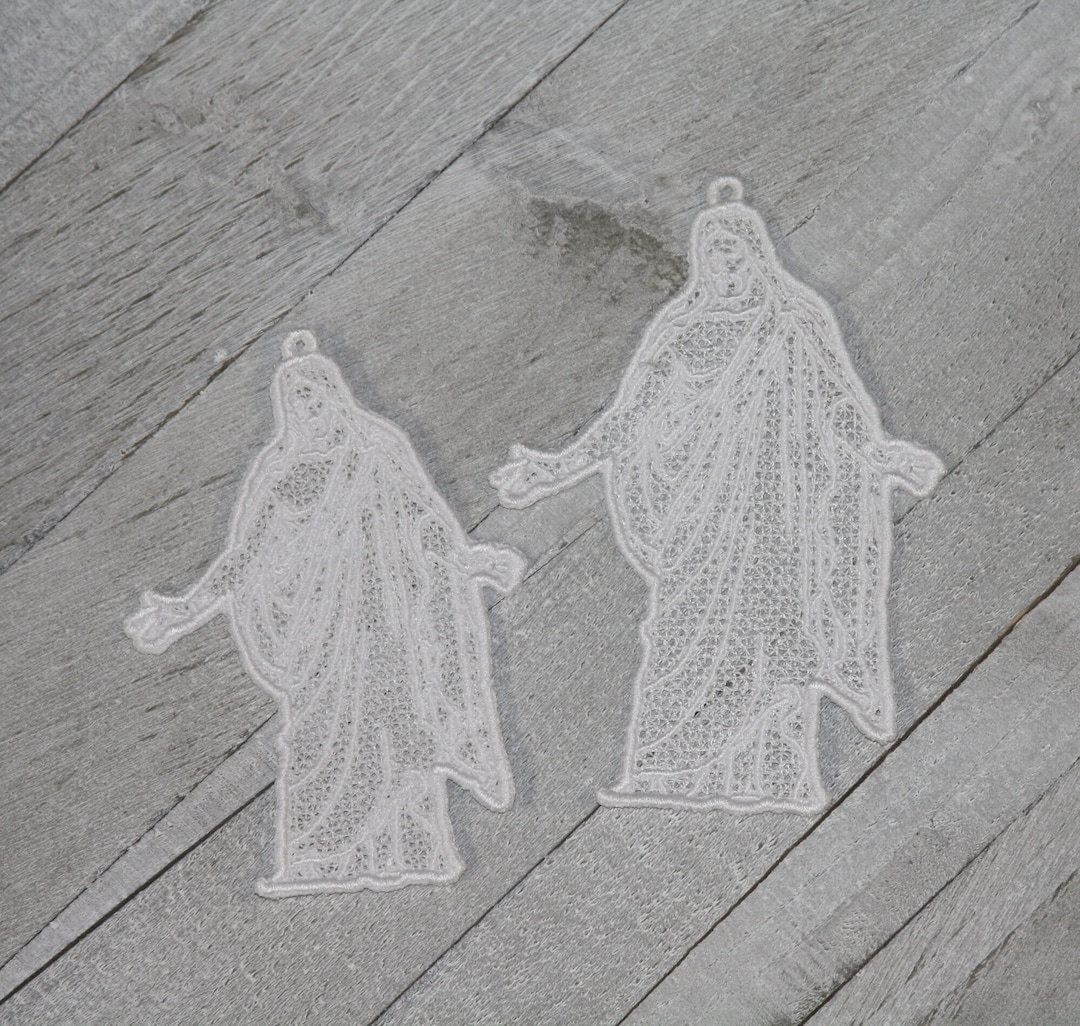 FSL Jesus Christ Embroidery Design: Religious Gift Tags (digital ...