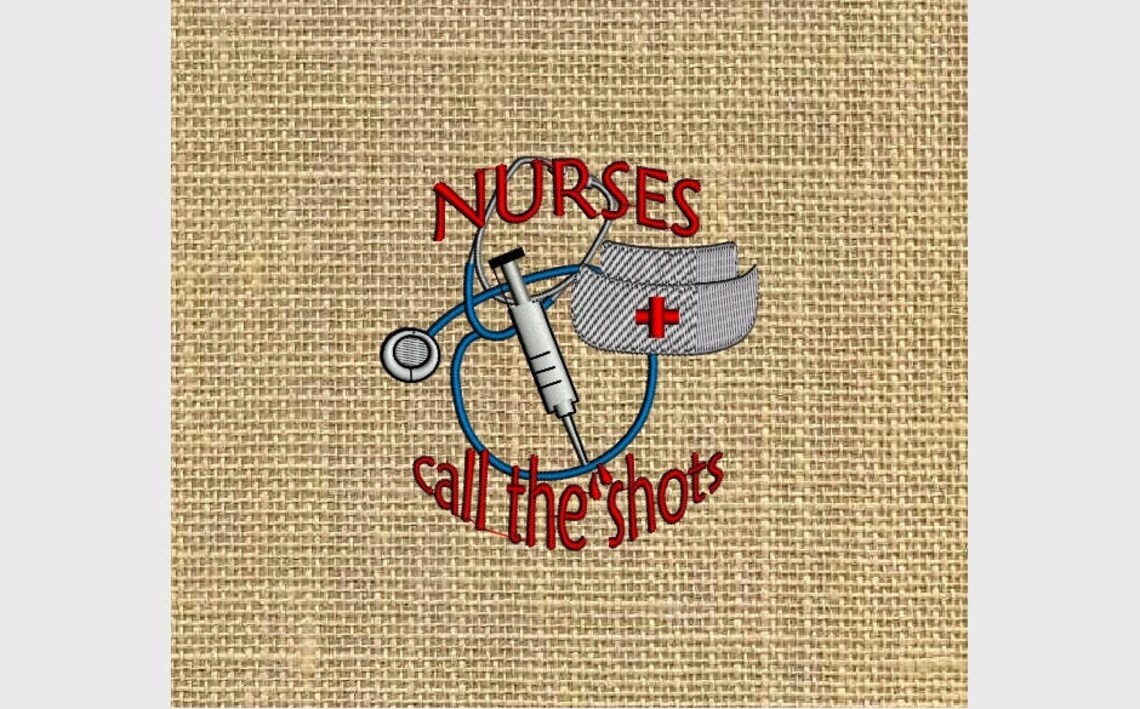 Nurse Machine Embroidery Design Nurse Embroidery Design - Etsy