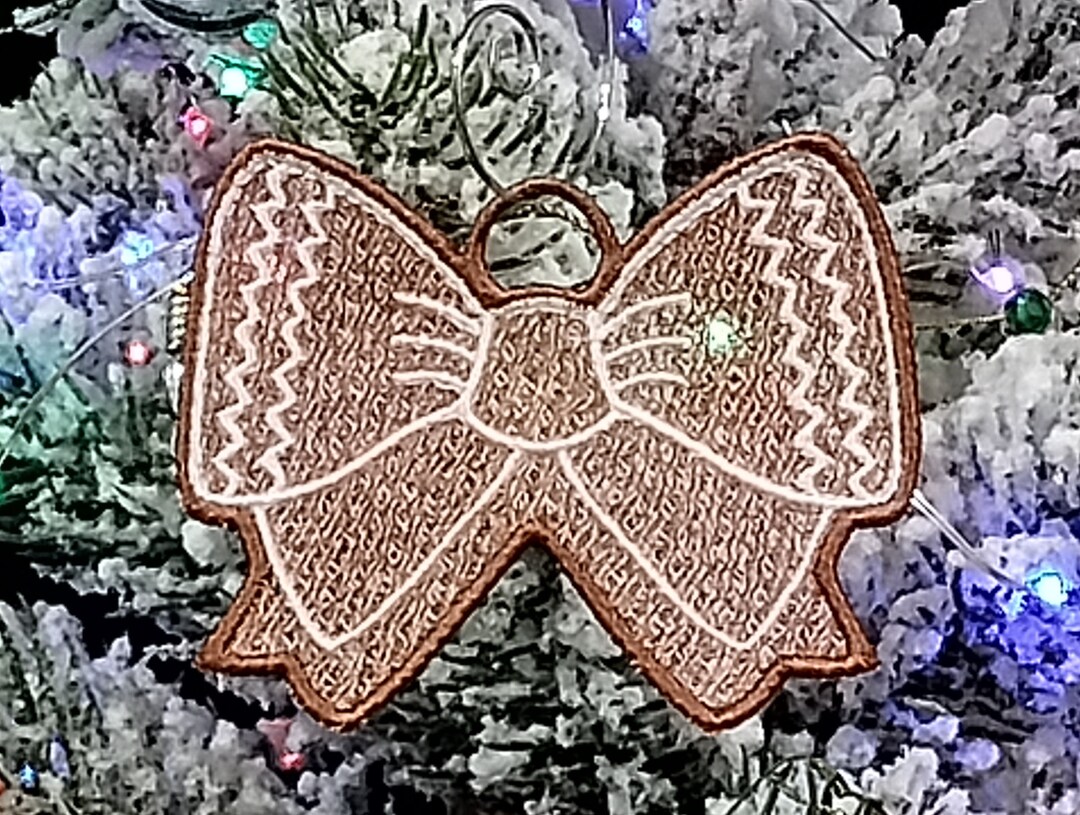 FSL Gingerbread Bow Machine Embroidery Designs, Free Standing Lace ...