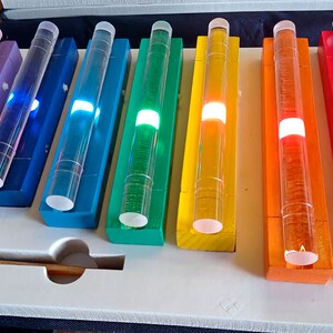 Seven CHAKRA Rods Aligner Harmonic Chakras Balance Kit De 7 Chakras ...