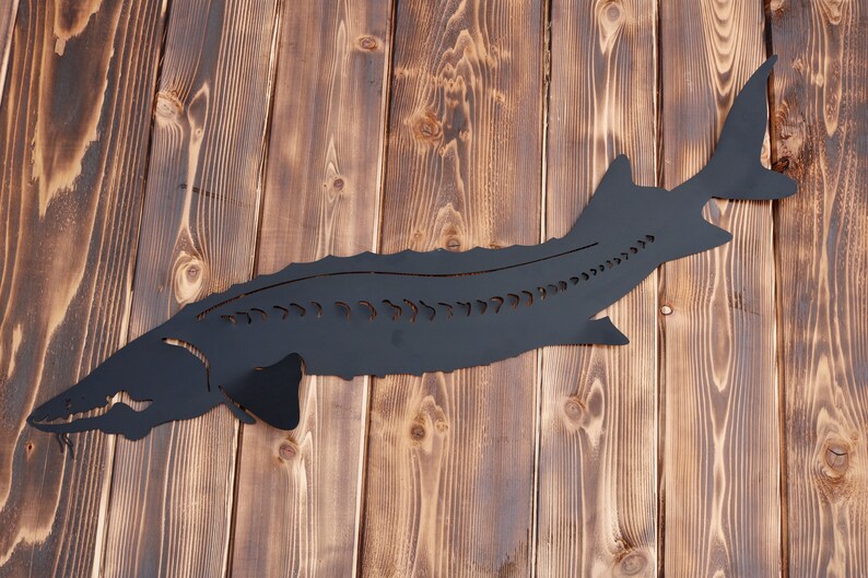 Stainless Steel Sturgeon Wall Art - Etsy