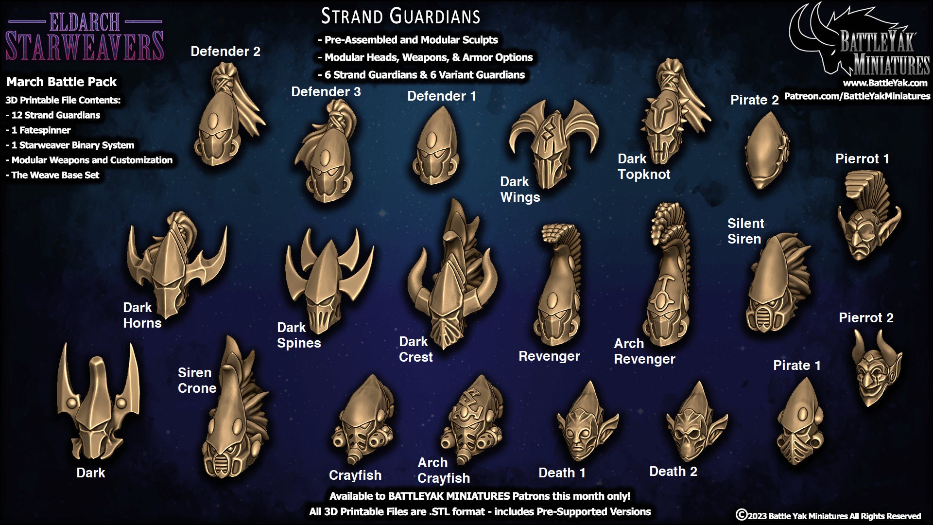 Strand Guardians Space Elf Miniatures 3D Printed - Etsy