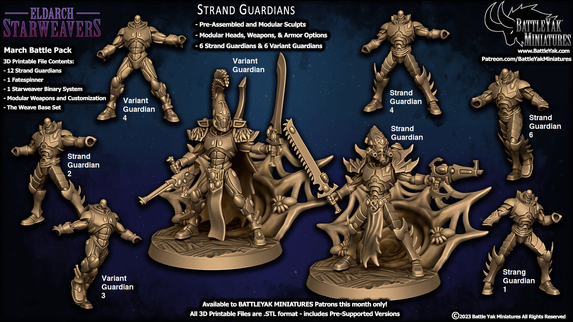 Strand Guardians Space Elf Miniatures 3D Printed - Etsy