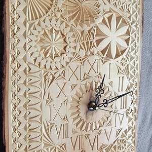 Hand Carved Running Clock. - Etsy