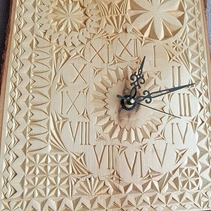 Hand Carved Running Clock. - Etsy