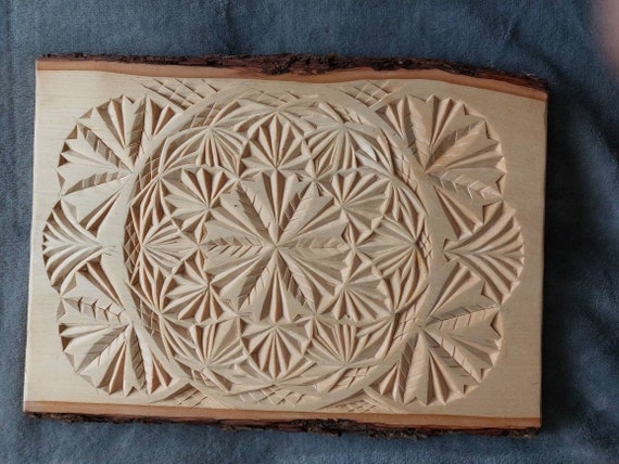 Chip Carved Flower of Life Wall Piece - Etsy