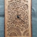 Chip Carved Darkstained Clock. - Etsy